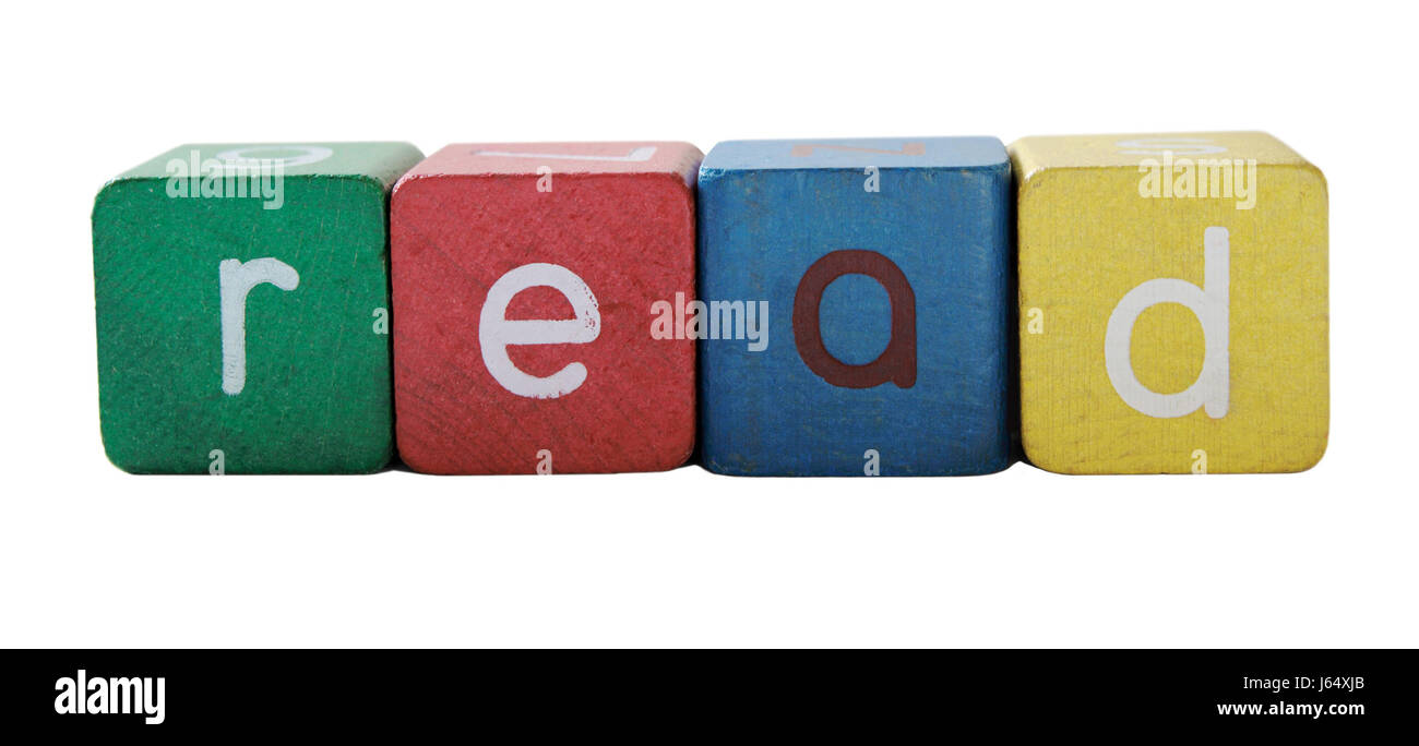 education letters word blocks read colorful literacy child children ...