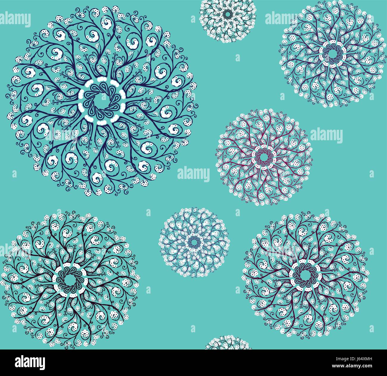 Ornamental round floral background Stock Vector Image & Art - Alamy