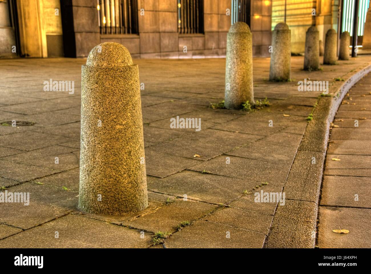 city town stone asphalt inaccessible curb lock shine shines bright ...