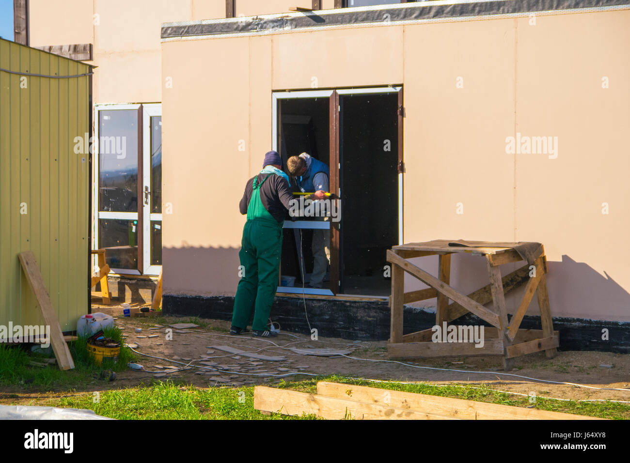 Installing doors hi-res stock photography and images - Alamy