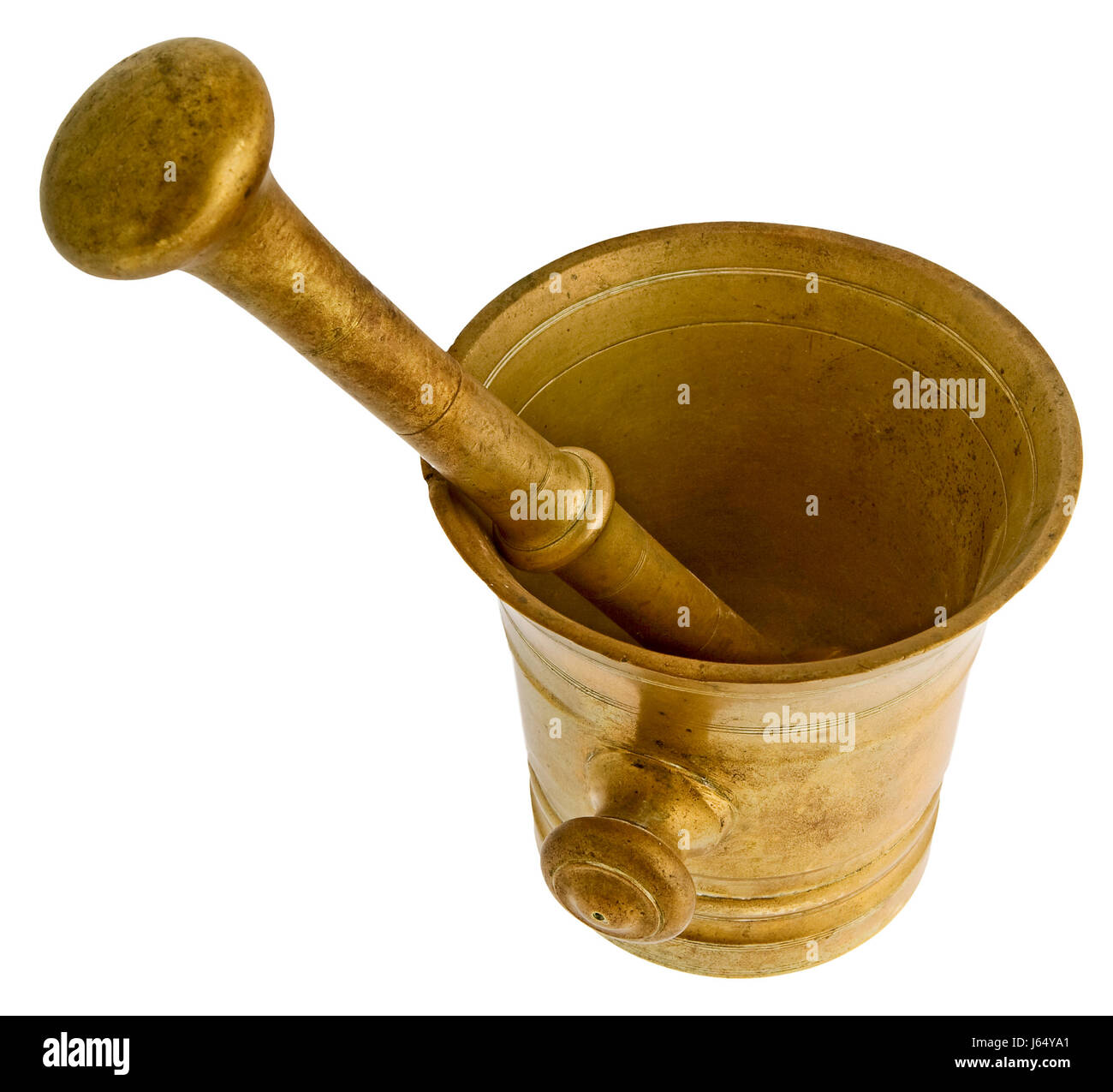 antique mortar bronze object antique metal kitchen cuisine boil cooks ...