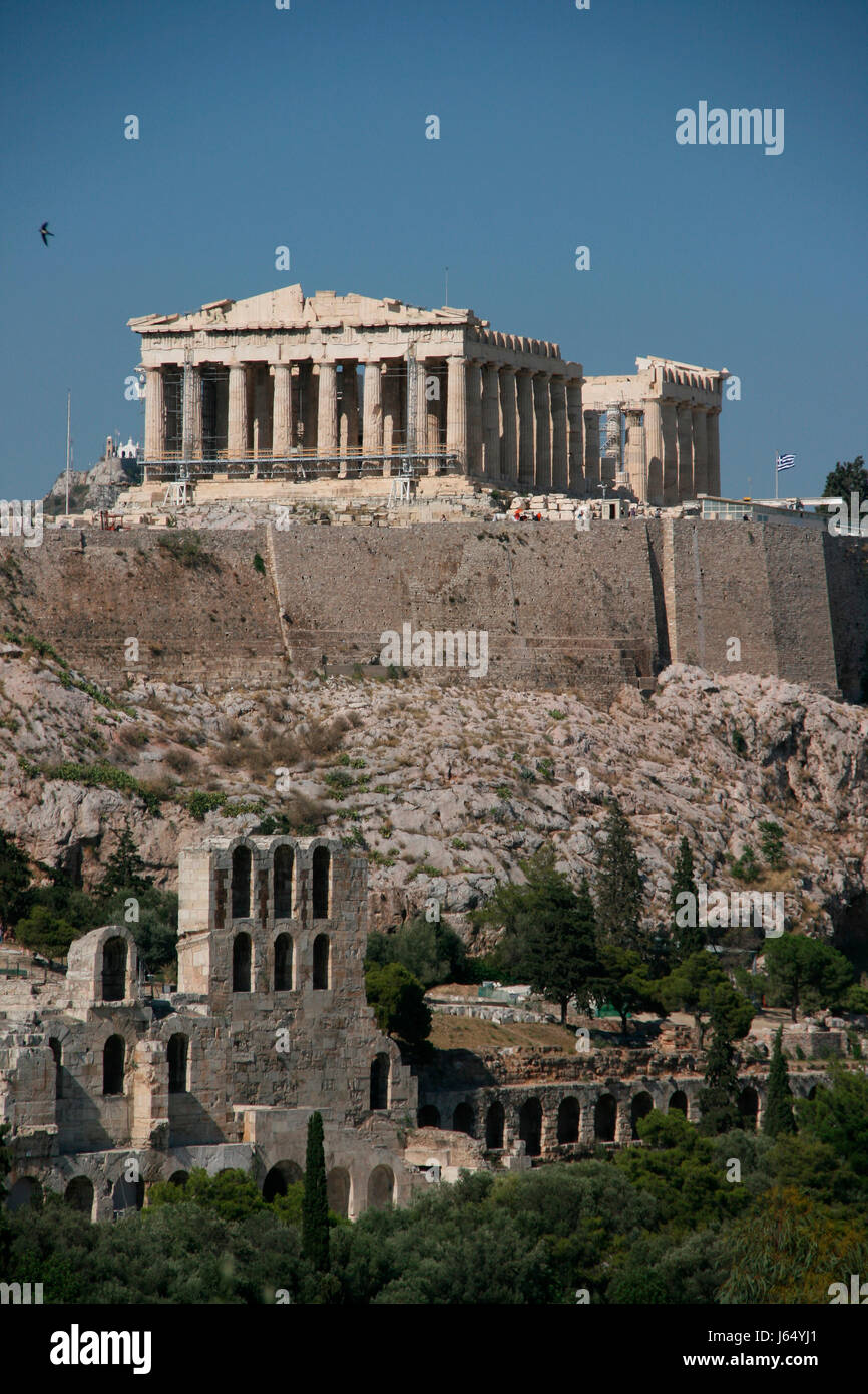 greece greek athens acropolis blue travel culture tree trees greece ...