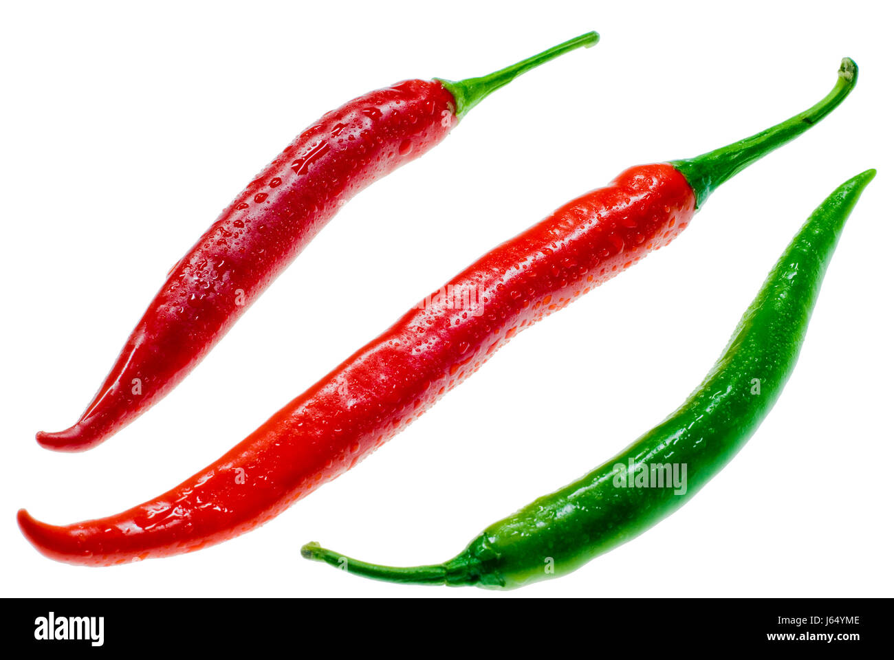 food aliment pepper spice green vegetable chilli chili red isolated ...
