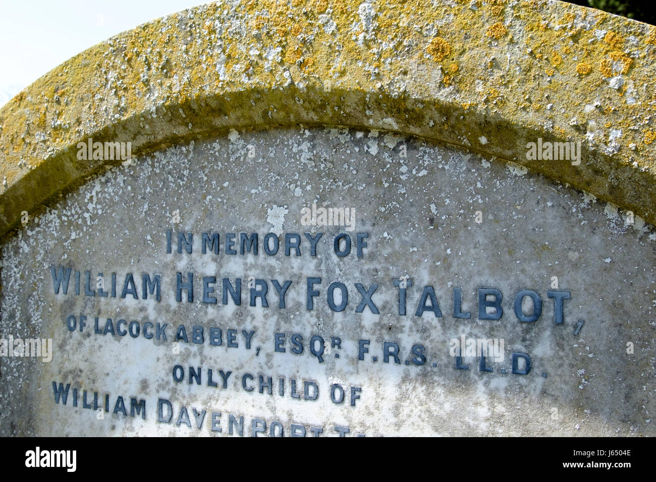The Grave of photographic pioneer Fox Talbot in Lacock a pretty village ...