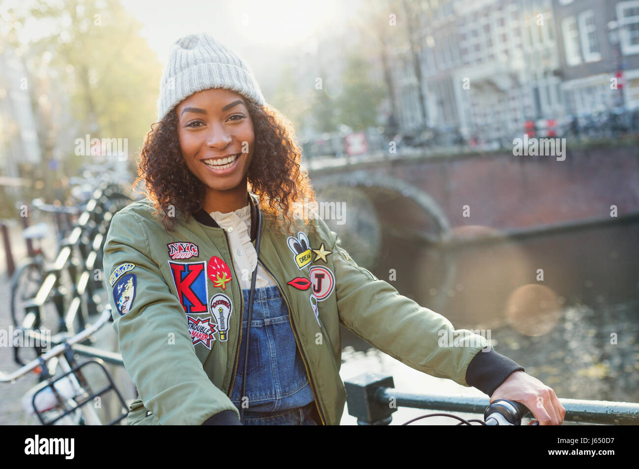 Amsterdam woman camera view hi-res stock photography and images - Alamy