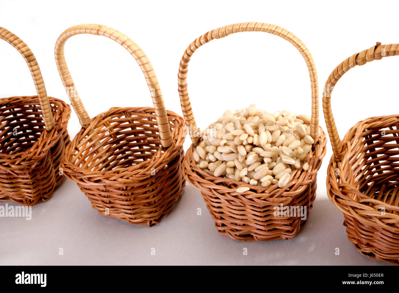 basket wheat seed cereals ingredient still life food aliment object ...