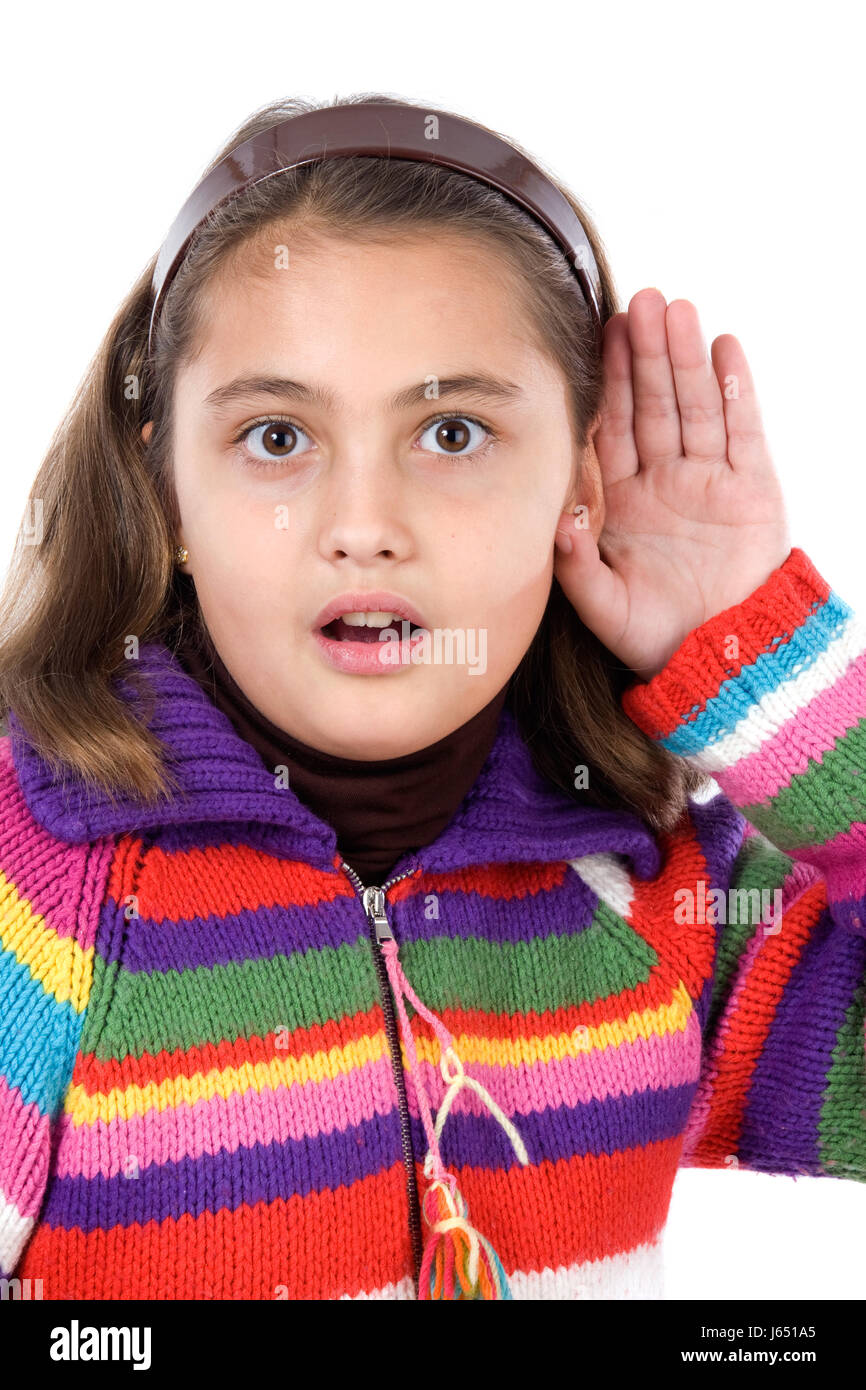 ear hearing hear girl girls gesture humans human beings people folk ...