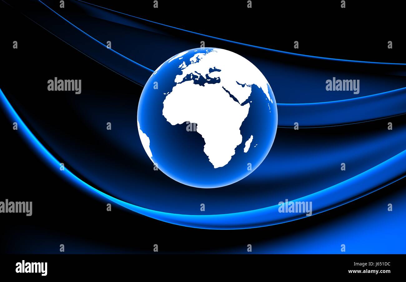 blue model design project concept plan draft africa globe planet earth ...