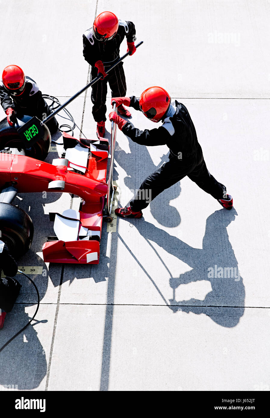 Pit crew above view hi-res stock photography and images - Alamy