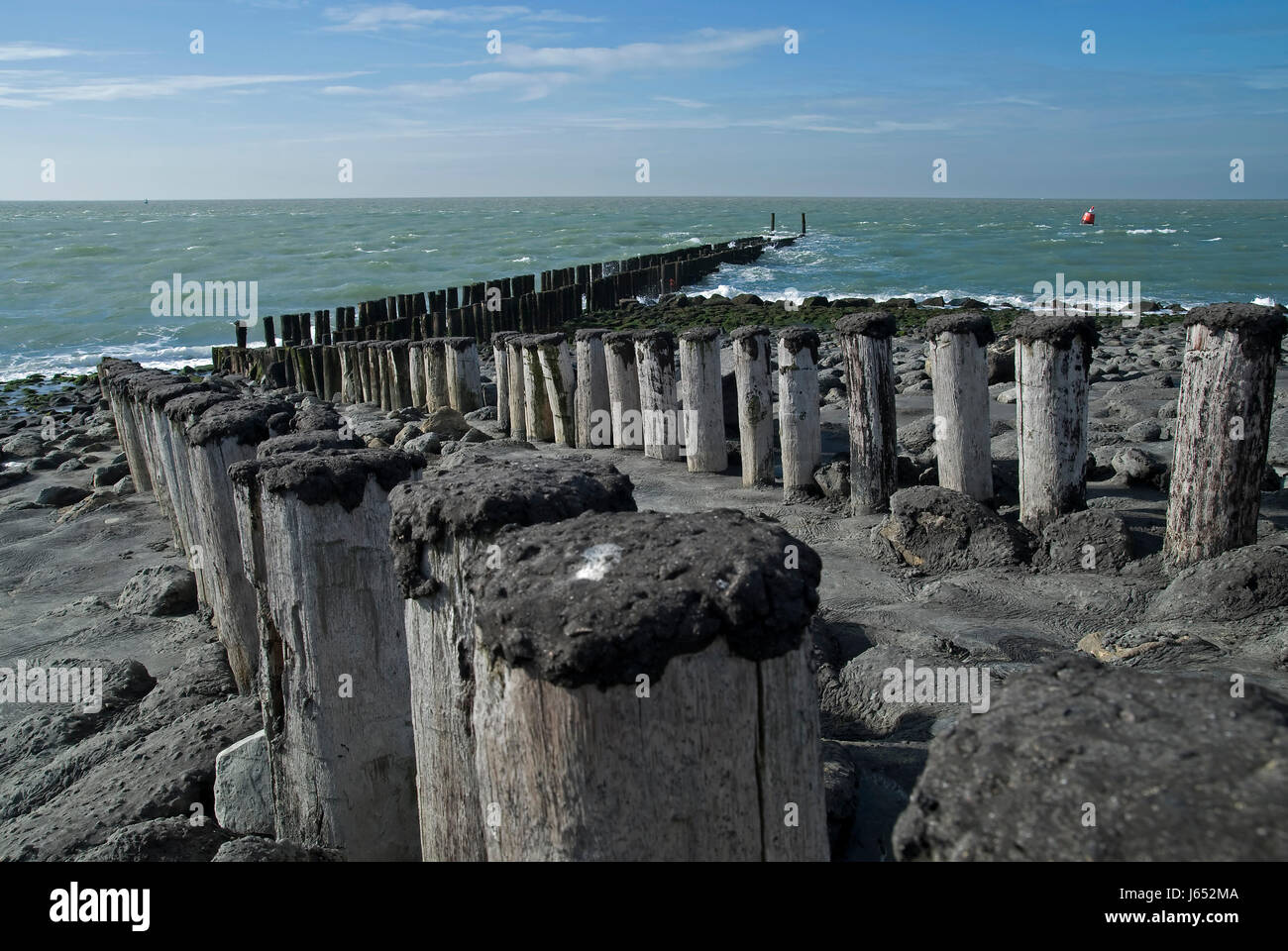 beach seaside the beach seashore barrier breakwater salt water sea ...