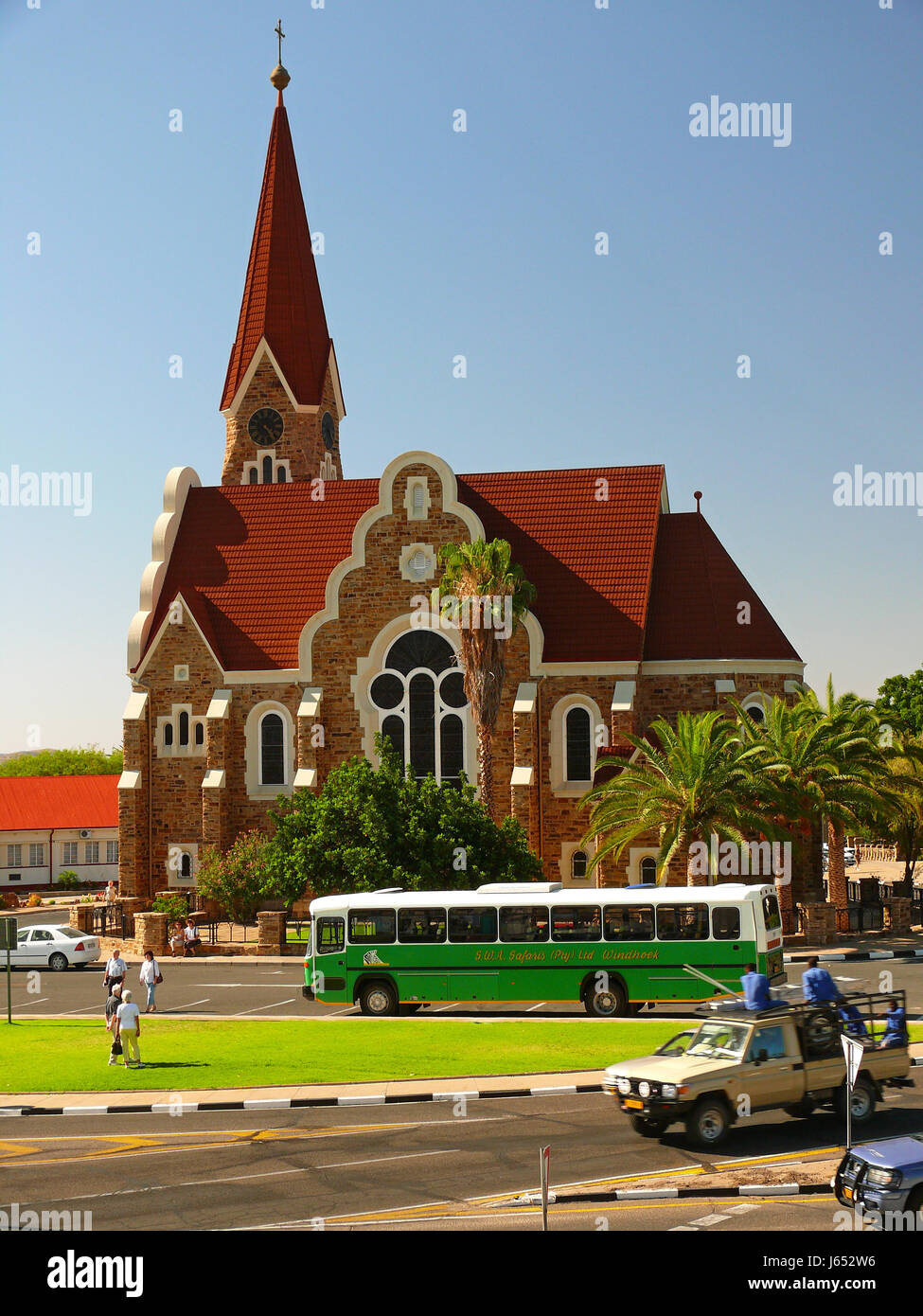 church africa namibia steeple evangelic blue church heaven paradise ...