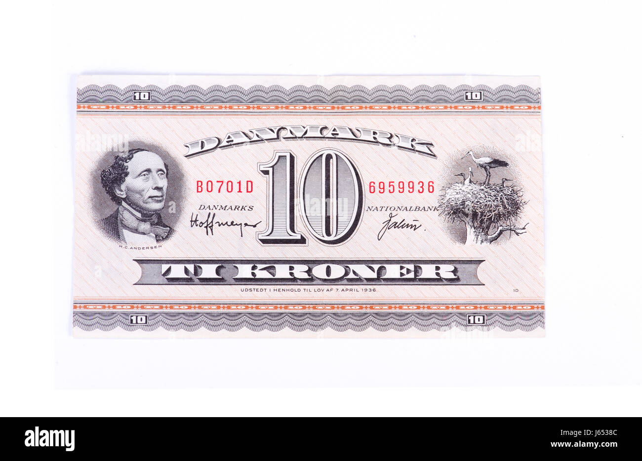 bank lending institution denmark ten banknotes danish cash cold cash ...