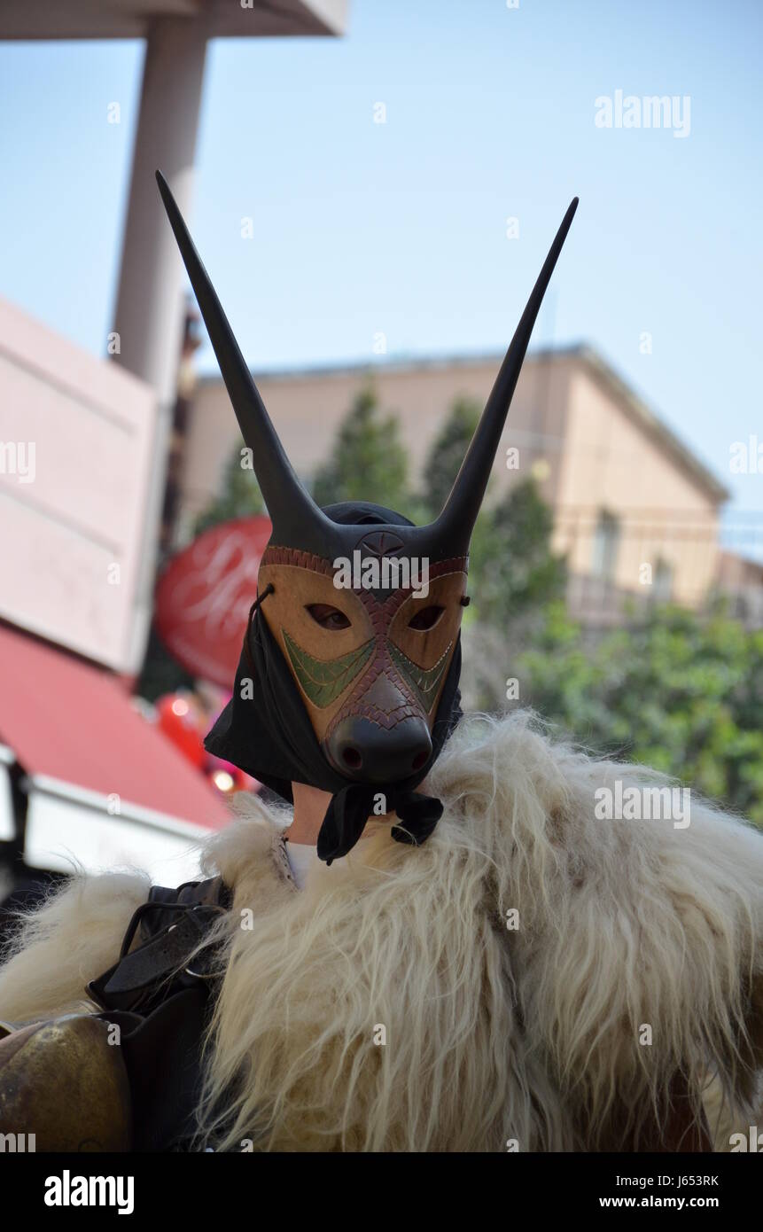 Traditional masks of Sardinia Stock Photo - Alamy