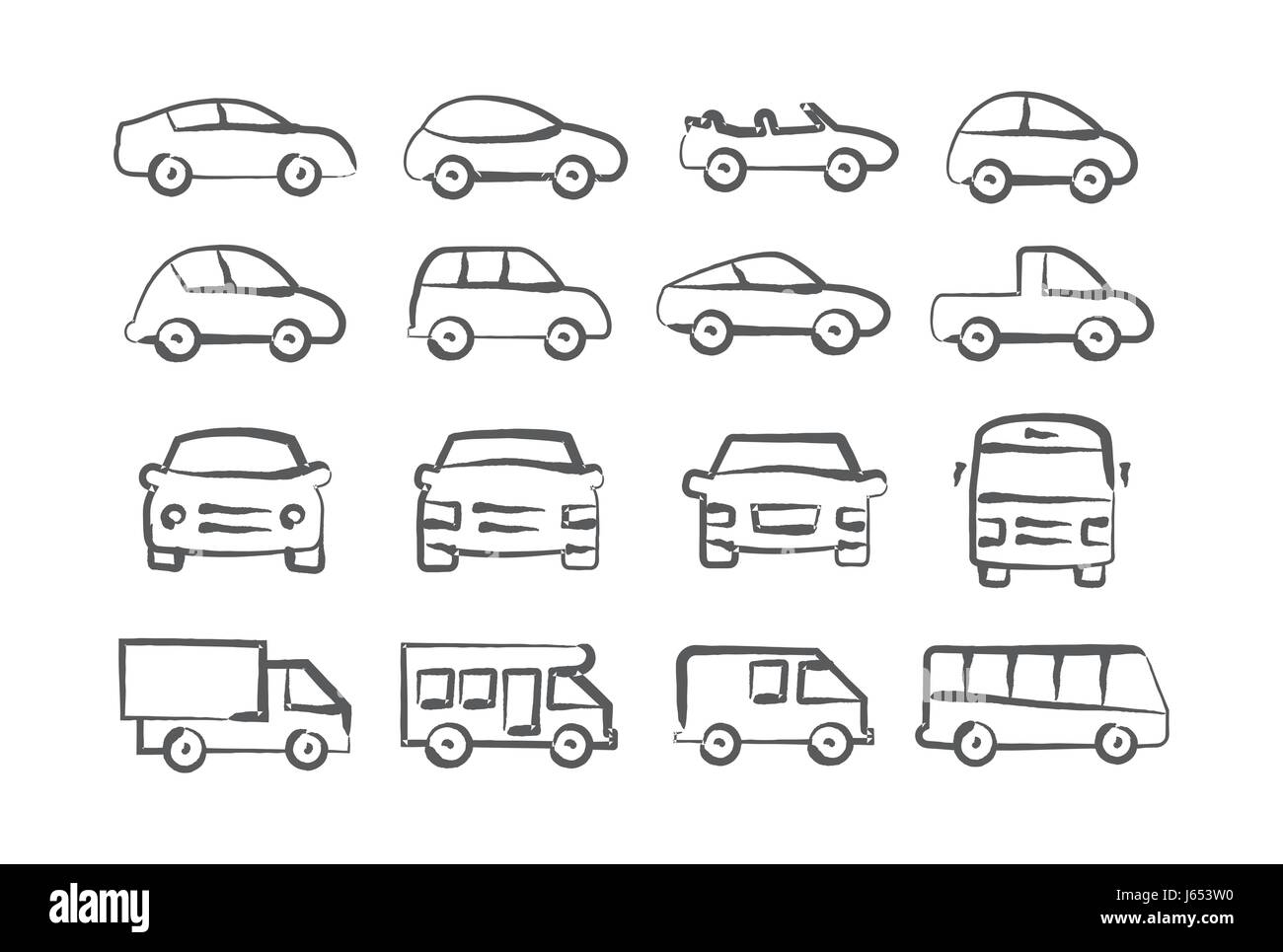 Classic car bus Cut Out Stock Images & Pictures - Alamy