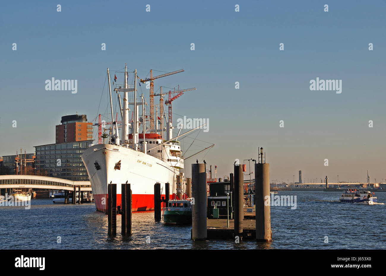 harbor hamburg Hanseatic city harbours seaport training ship inland ...