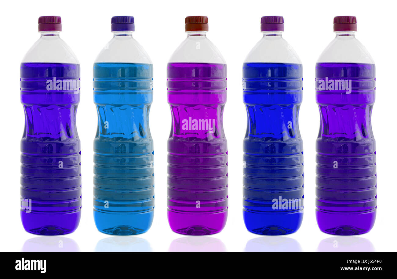 blue isolated five purple bottle oil blue liquid isolated boil cooks ...
