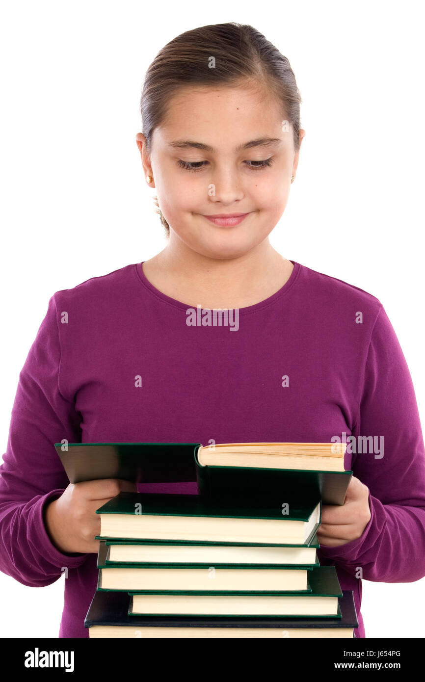 education student reading adorable book girl girls study humans human ...