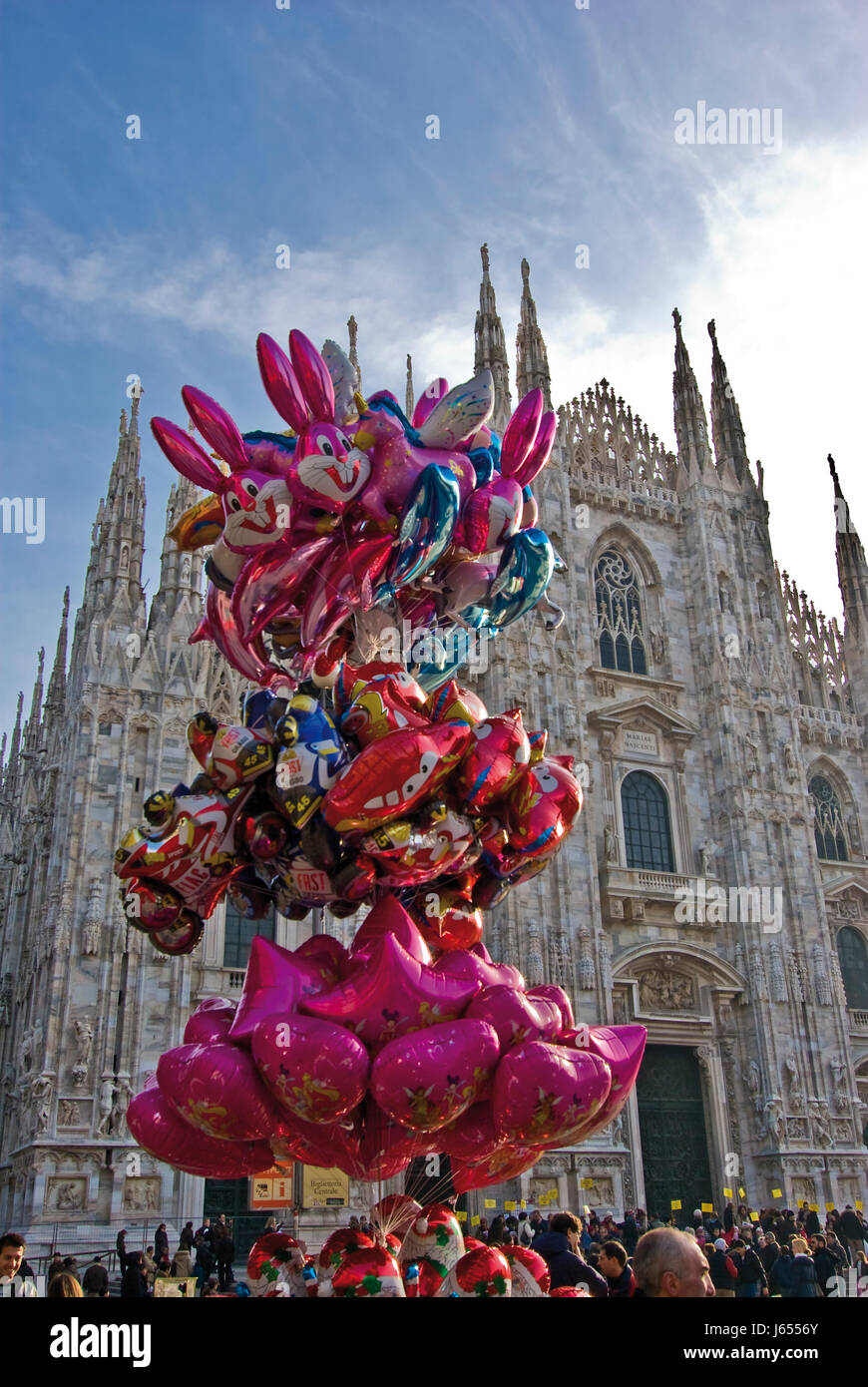 church cathedral milan ballon balloons emblem italy church city town ...