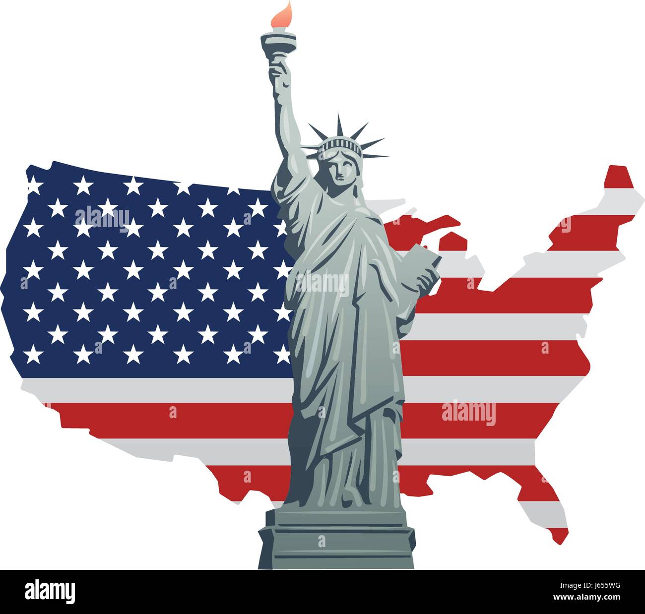 Liberty Usa Map Welcome To The Gulf Of America Flag Map Statue Of