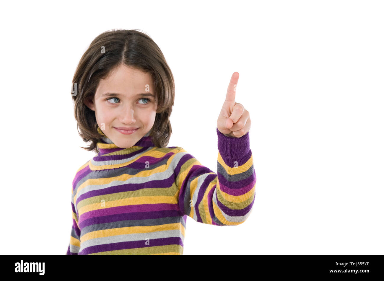 Child pointing eyes Cut Out Stock Images & Pictures - Alamy
