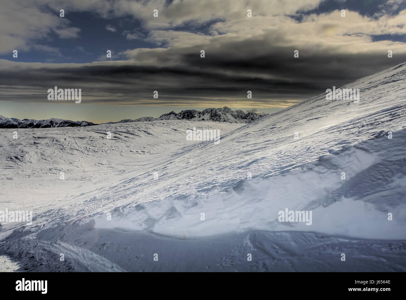 winter in the alps Stock Photo - Alamy