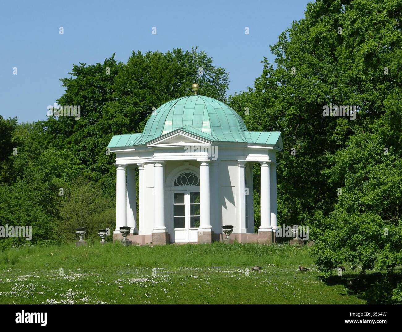 historical park green hesse style of construction architecture ...