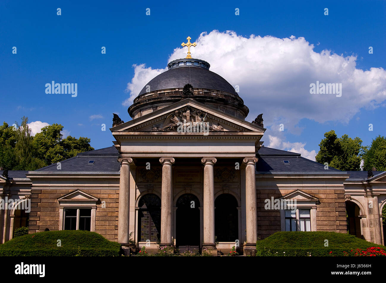 cross cemetery Dresden catholic building buildings death cross cemetery ...
