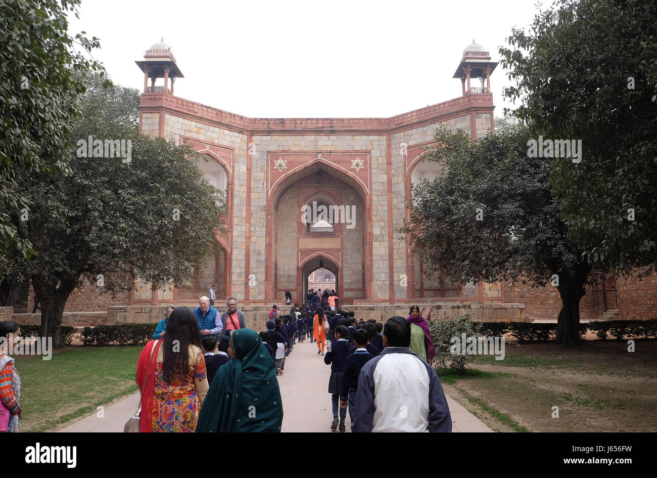 Humayun's tomb construction hi-res stock photography and images - Alamy