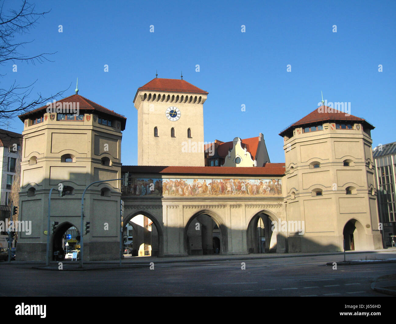 sights bavaria munich medieval middle ages tower sights goal passage ...