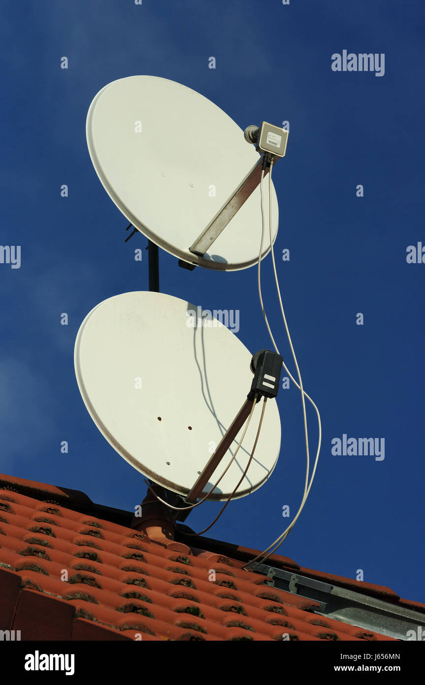 antenna rooftop sign signal station house home dwelling house ...