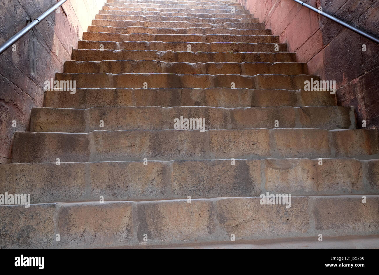 Stairs in Humayun's Tomb, built by Hamida Banu Begun in 1565-72, Delhi ...