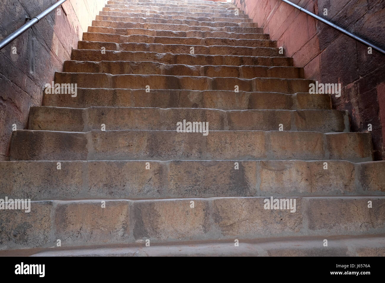Stairs in Humayun's Tomb, built by Hamida Banu Begun in 1565-72, Delhi ...