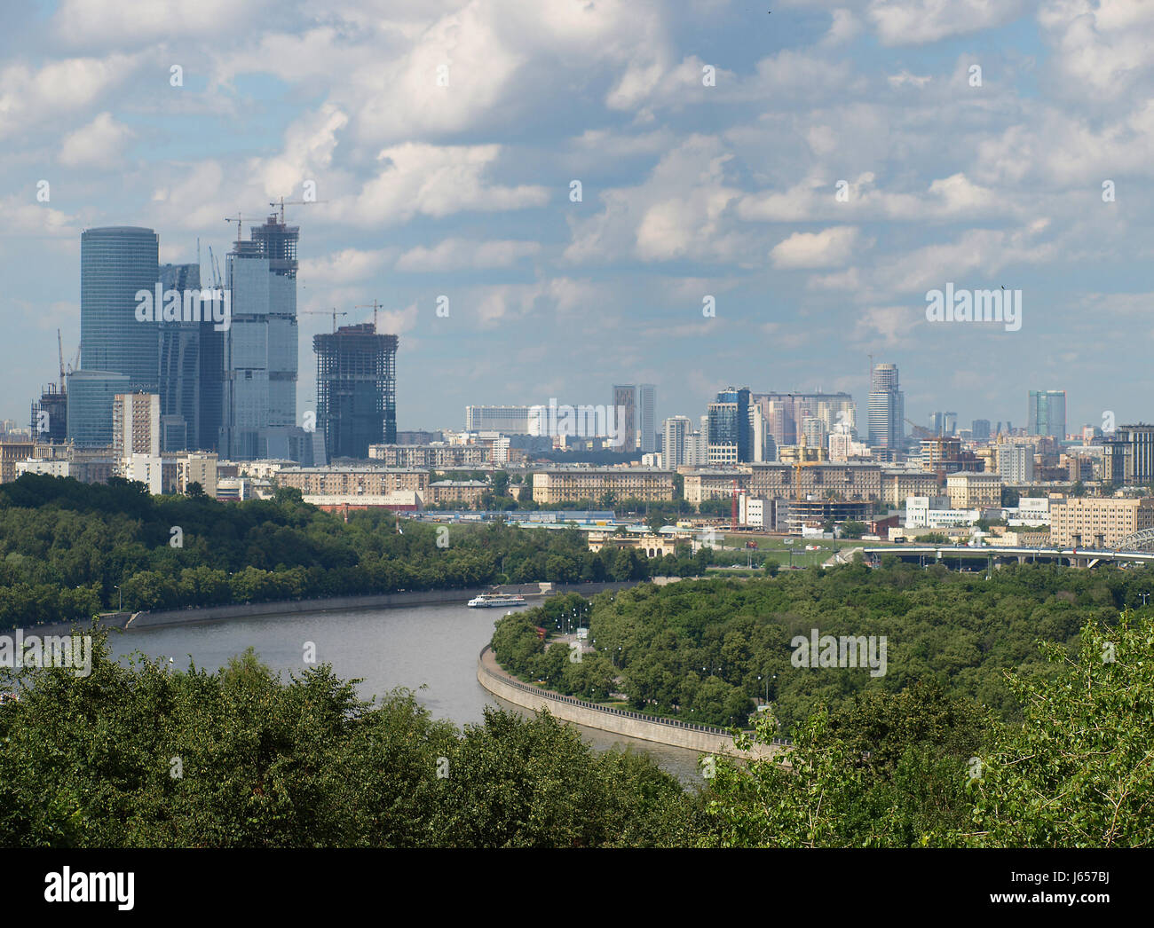 russia moscow skyscrapers skyscraper metropolis europe capital city ...