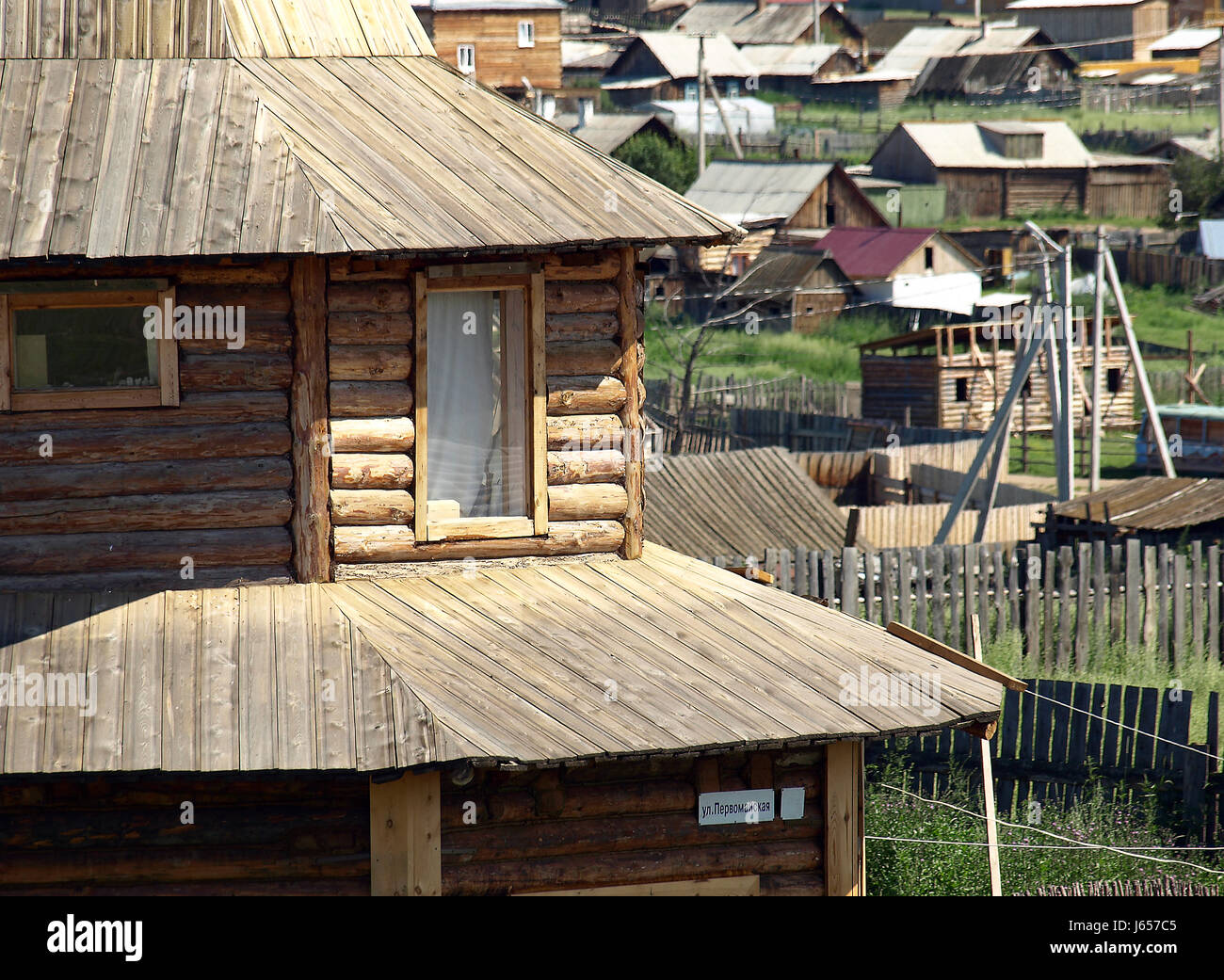 houses siberia russia community village market town isle island houses ...