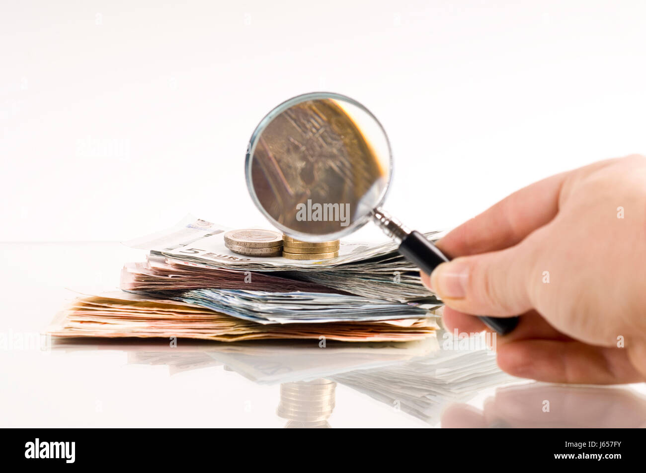 mirroring magnifier test checking testing sample check financial ...