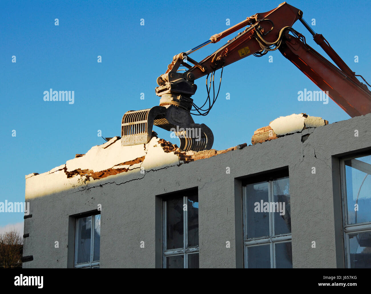 house building dredger demolition scrapping house building window ...