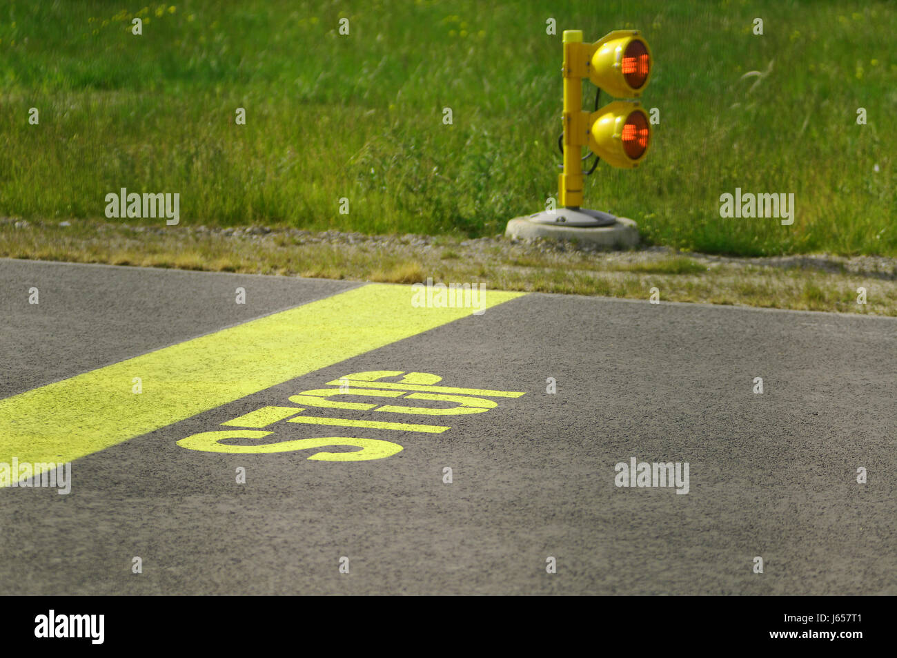 marking stop line sign signal wait waiting shine shines bright lucent ...