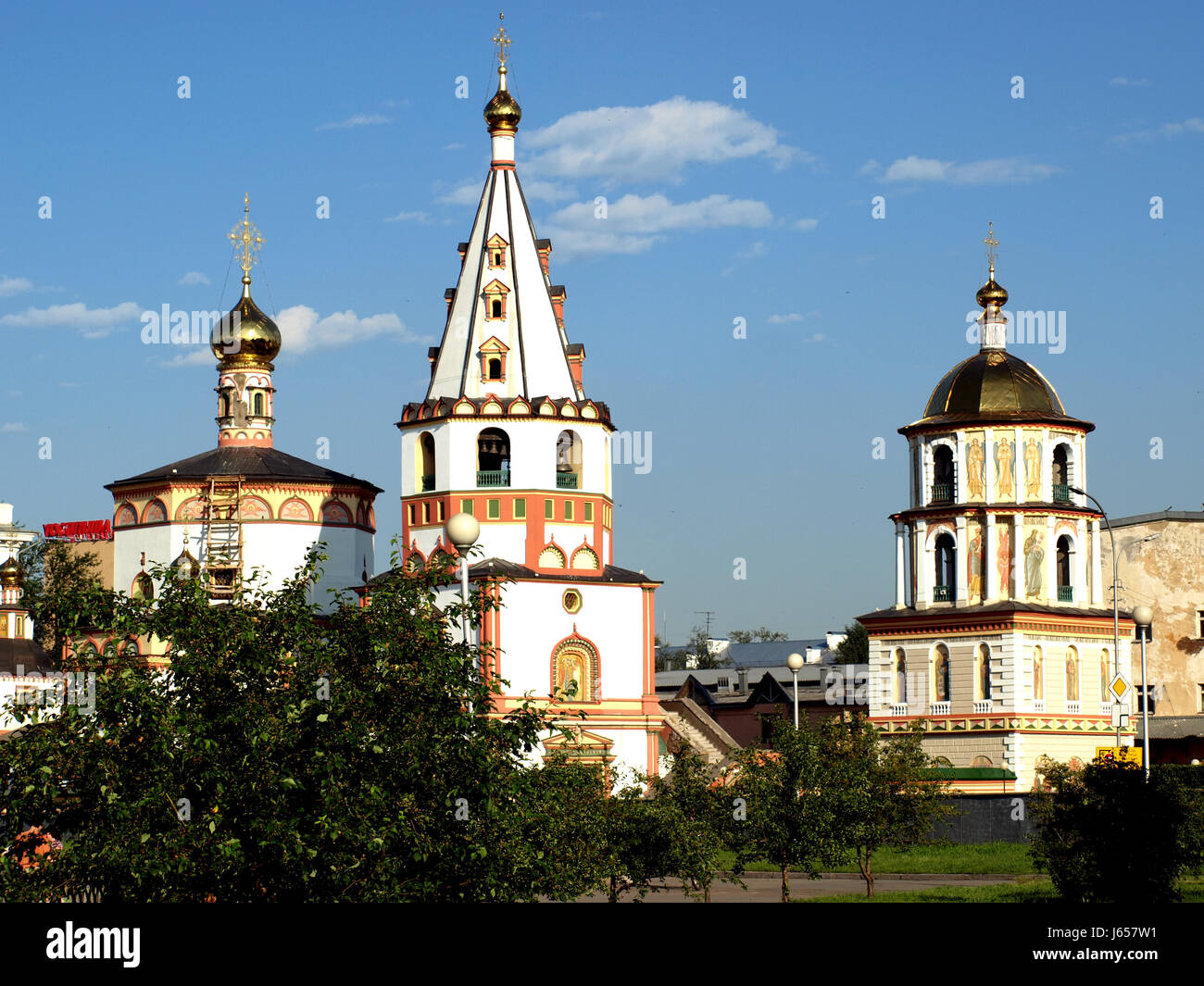 siberia orthodox russia church city town coloured colourful gorgeous ...