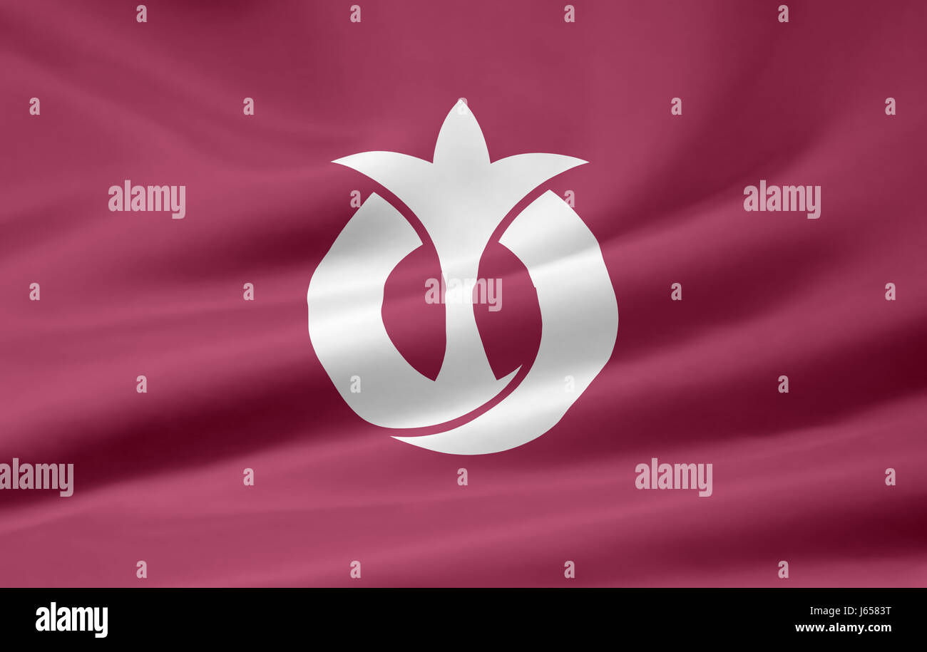 flag of aichi - japan Stock Photo - Alamy