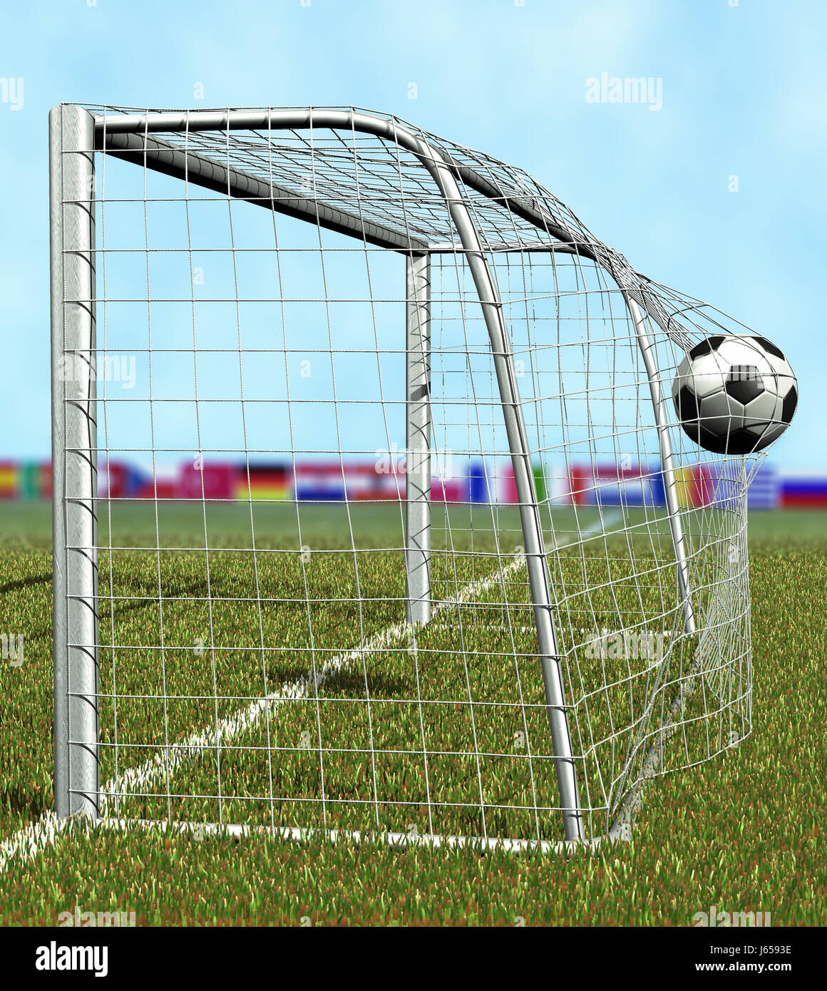 hit goal passage gate archgway gantry net football ground football ...