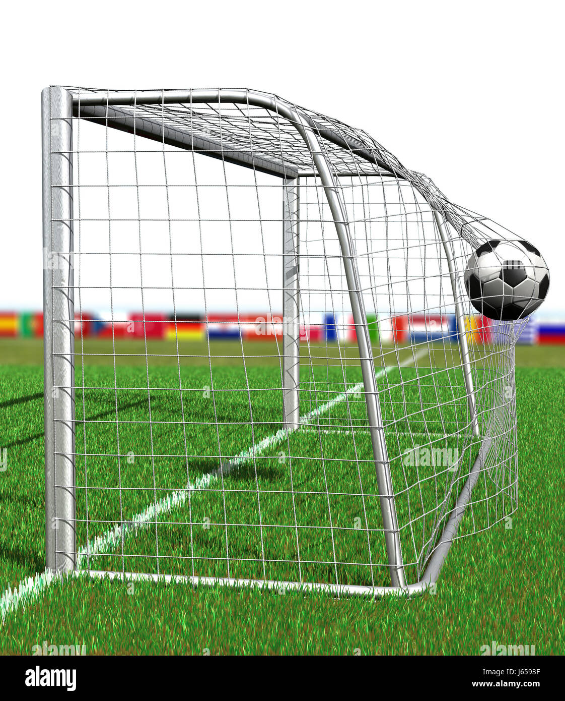 hit goal passage gate archgway gantry net football ground football ...