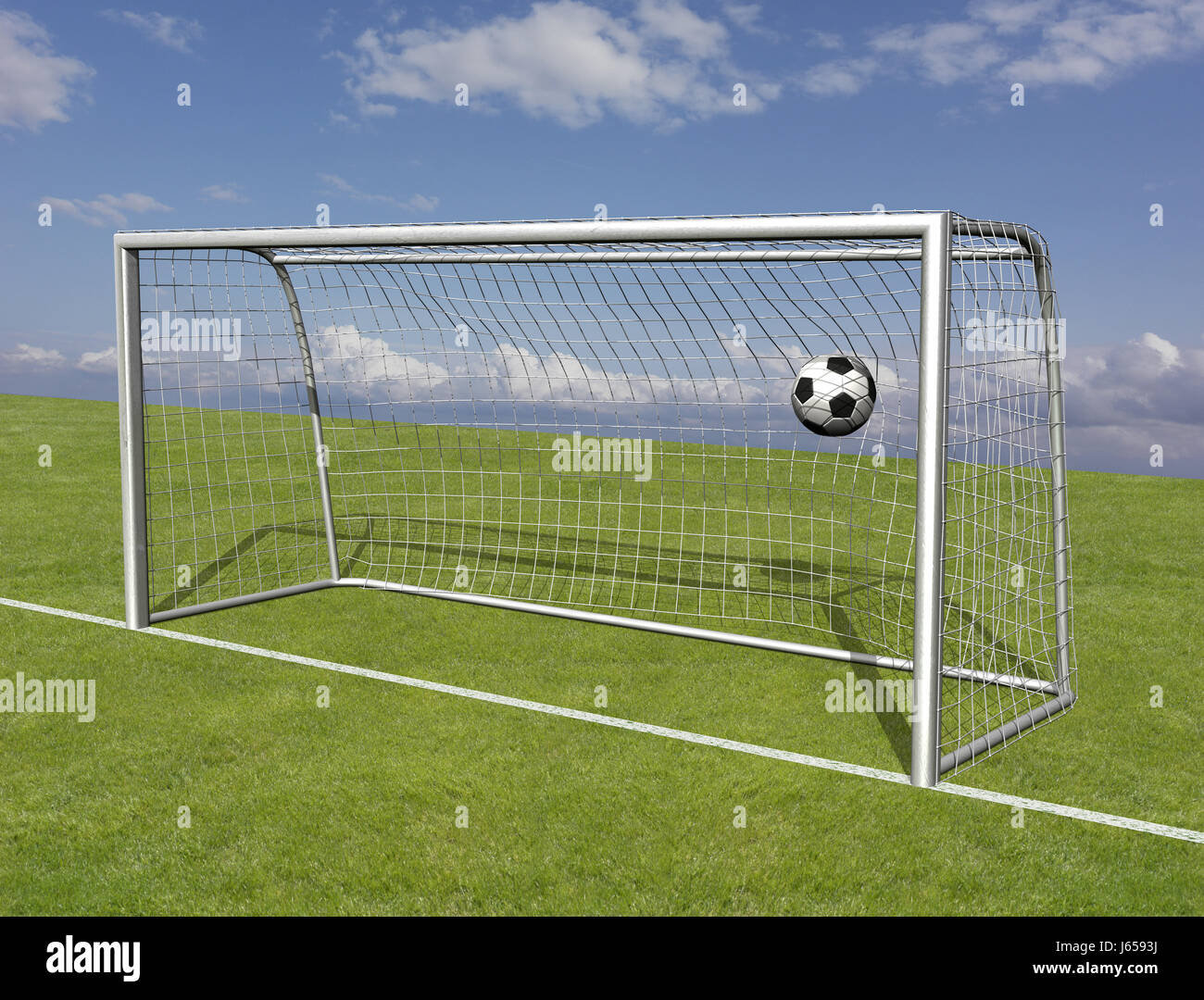 hit goal passage gate archgway gantry net football ground football ...