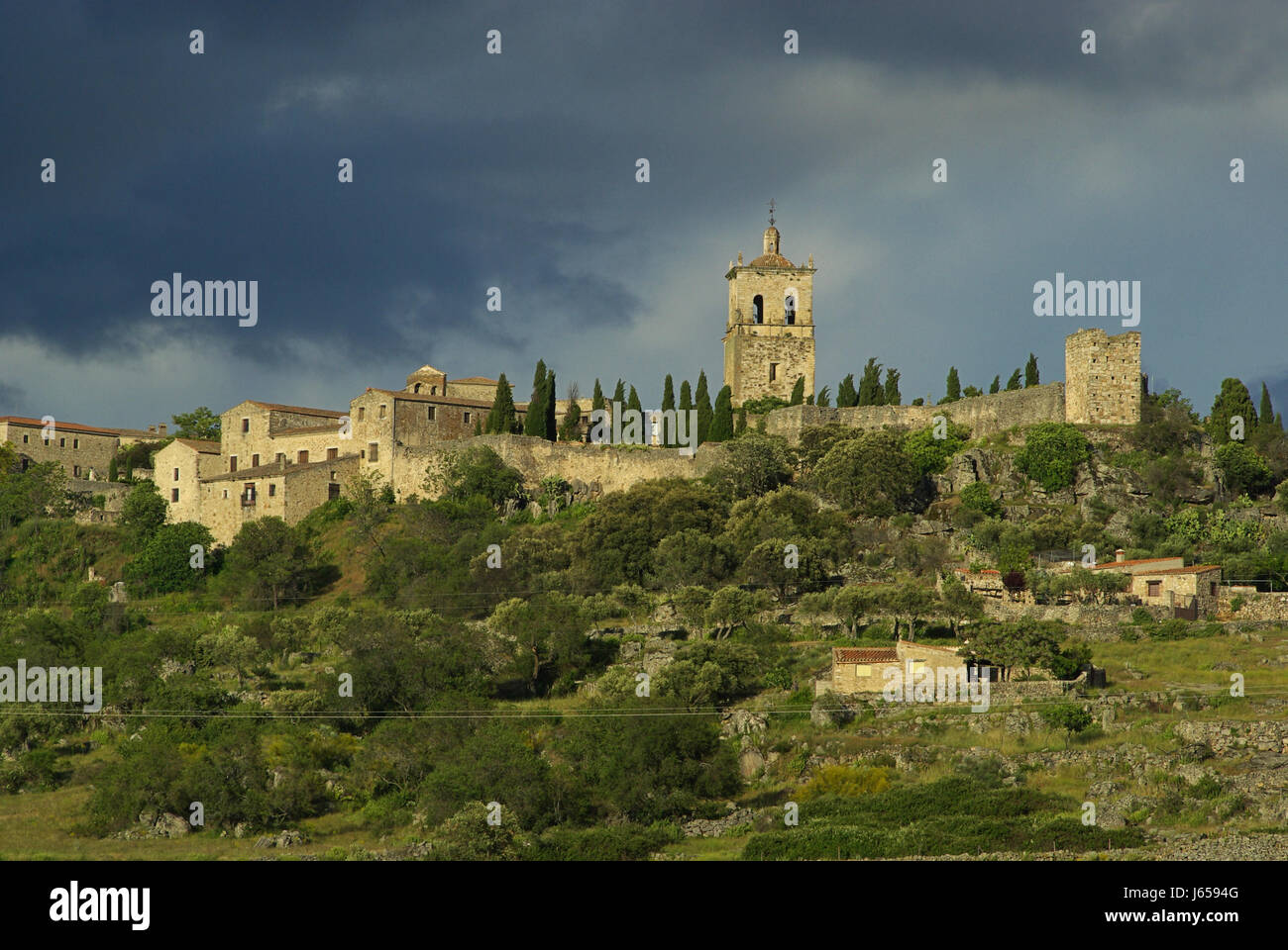 city town spain place hispanic spanish chateau castle old tower city ...