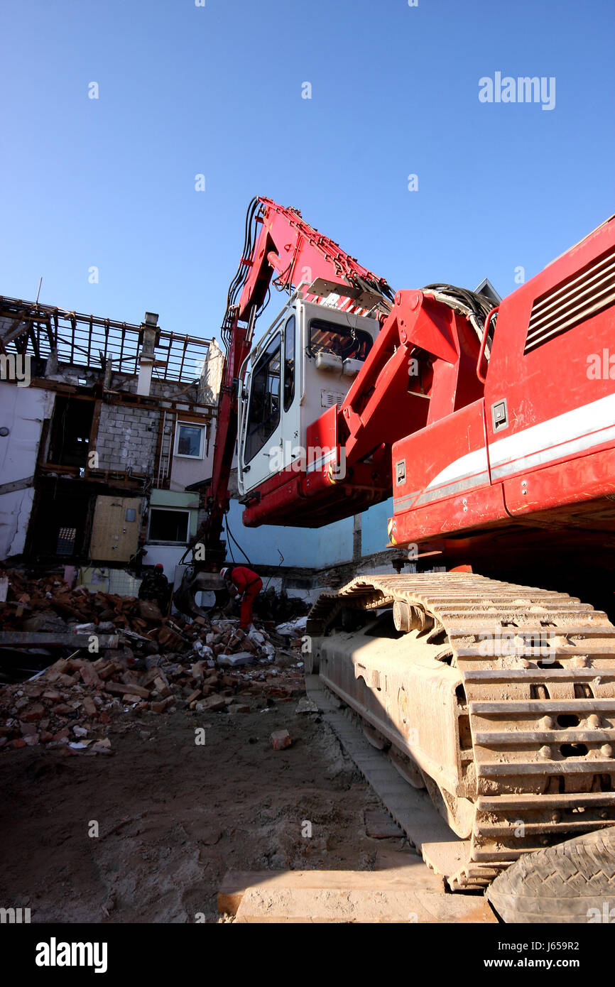 Demolition excavators hi-res stock photography and images - Alamy