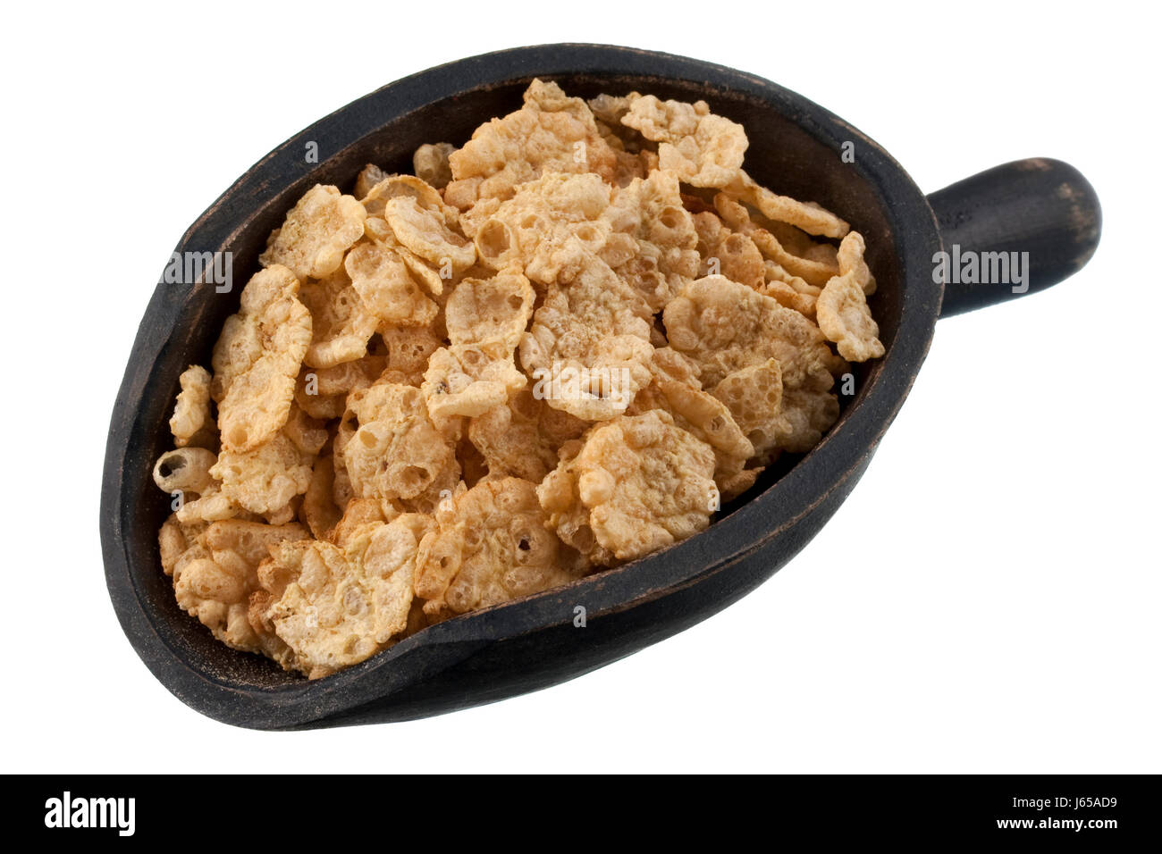 wood rustical rustic cereal scoop rice grain food aliment isolated wood ...