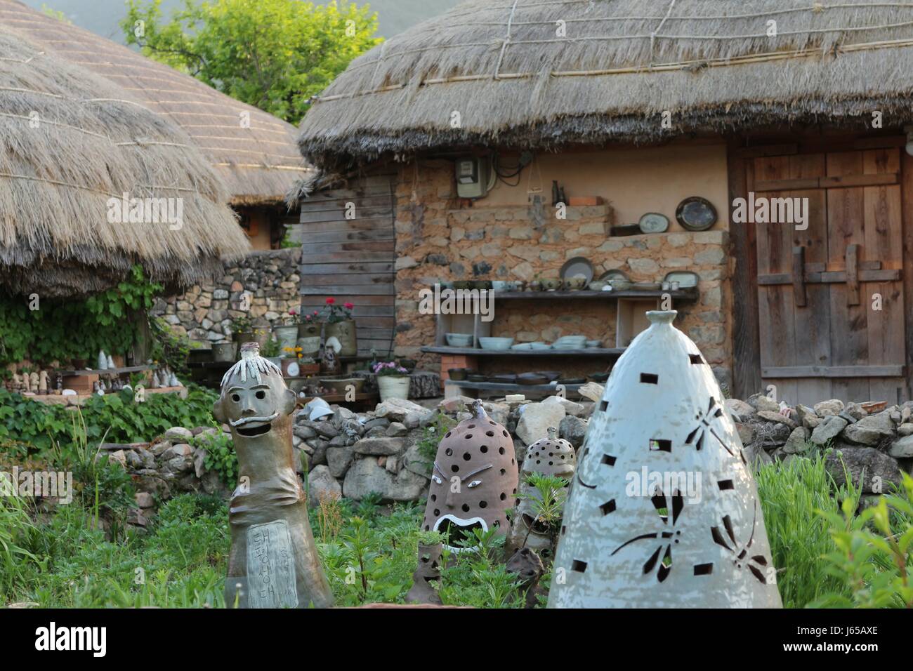 Village in the east side of Boseong in the south of South Korea ...
