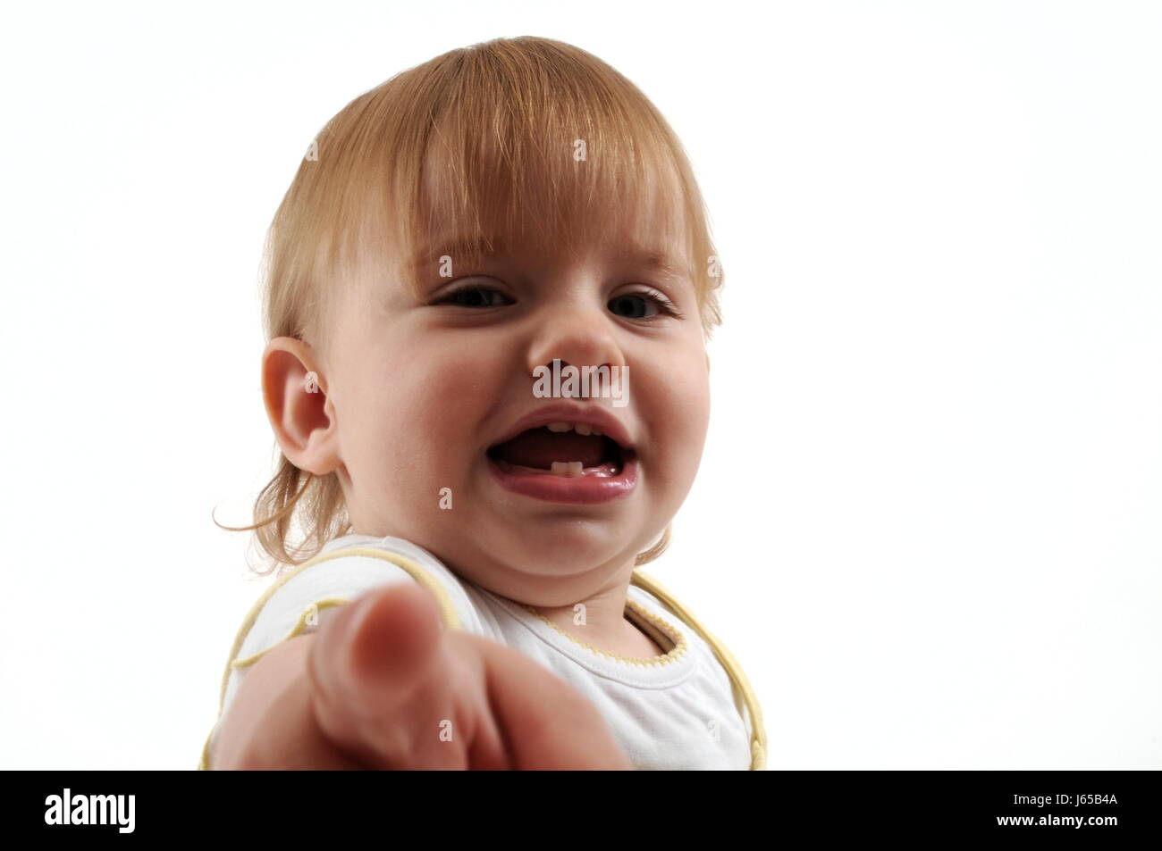 indicate show baby forefinger gesture body language toddler laugh ...