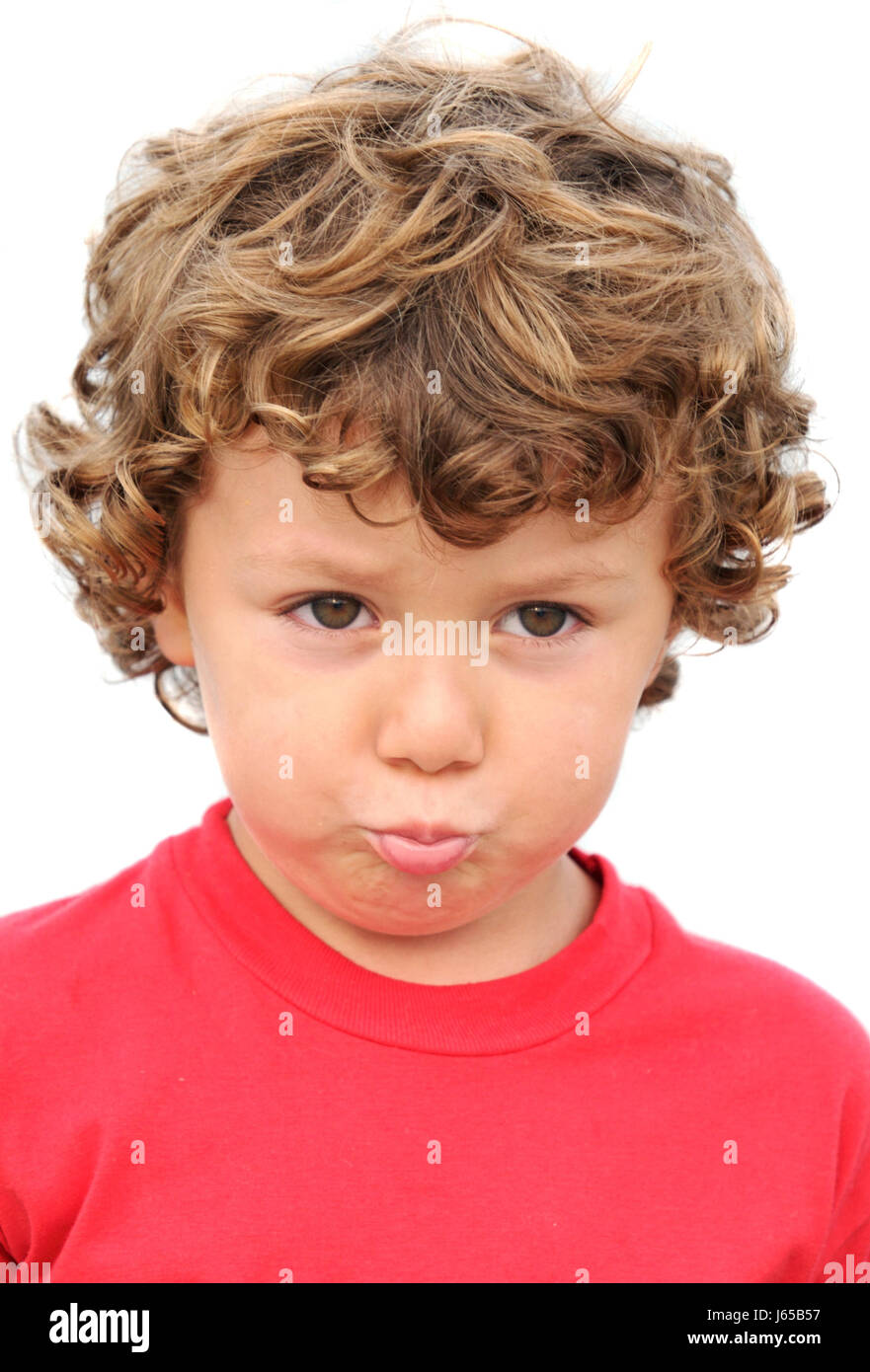 sad expression kid childhood adorable boy lad male youngster gesture ...