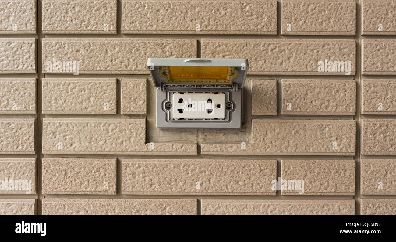 Outdoor electrical socket hi-res stock photography and images - Alamy