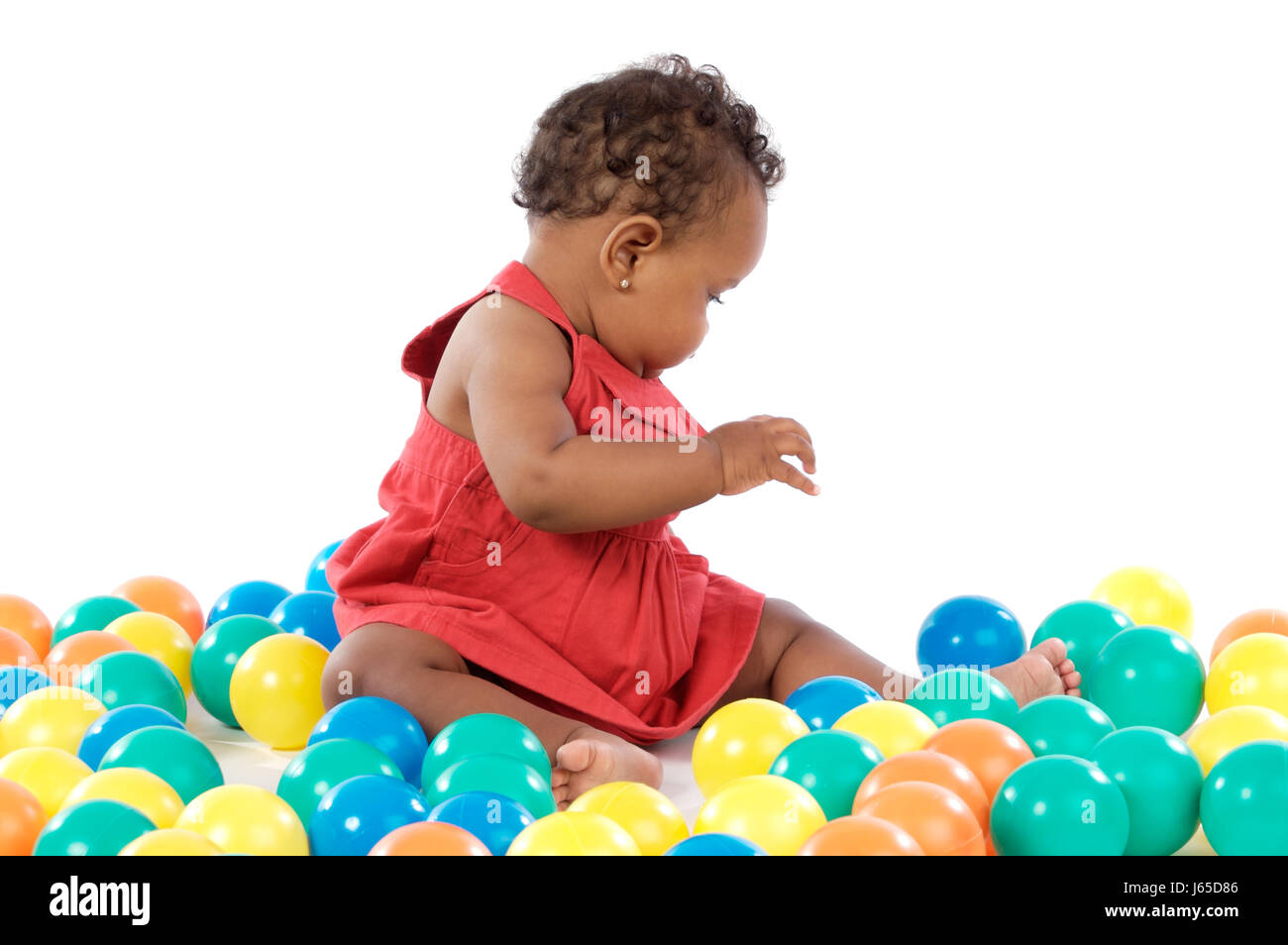 toy baby African balls color many paint humans human beings people folk ...